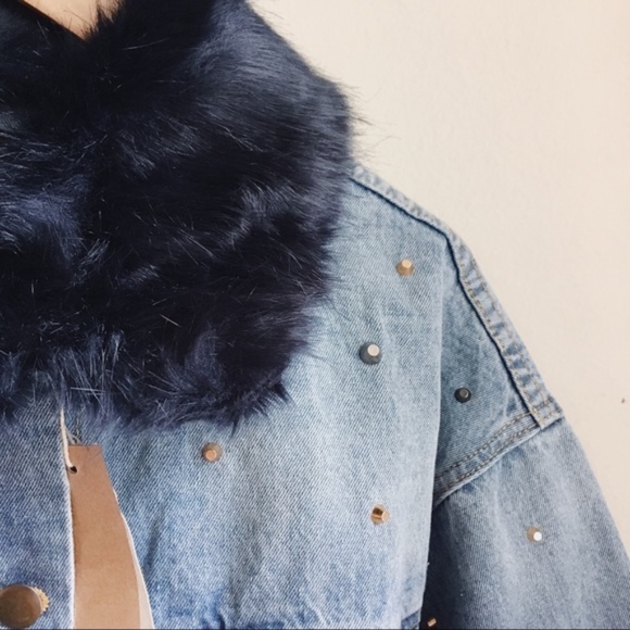 SmilingBear | Jackets & Coats | Nwt Mustard Seeds Light Denim Jacket ...